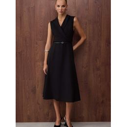 Trendyol Kleid Damen Gr&ouml;&szlig;e 42 schwarz Winterkleid