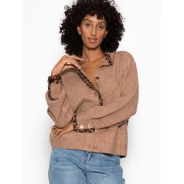 Sassyclassy Strickjacke Damen Gr&ouml;&szlig;e L camel