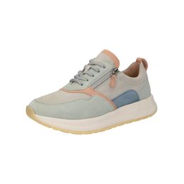 Sioux Sneaker ' Sunivla-702-J ' Damen Gr&ouml;&szlig;e 38 blau / hellgr&uuml;n / dunkelorange