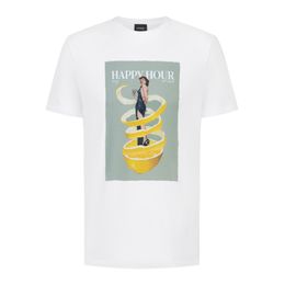 Mey T-Shirt 'Fizz & Flavours' Herren Gr&ouml;&szlig;e XXL gelb / mint / wei&szlig;