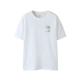name it T-Shirt 'NKMVelix' Jungen Gr&ouml;&szlig;e 134/140 opal / honig / wei&szlig;