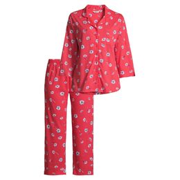 Hajo Pyjama 'Premium Cotton' Damen Gr&ouml;&szlig;e XXL/XXXL rot Winterkleid