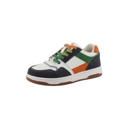 Lurchi Sneaker M&auml;dchen Gr&ouml;&szlig;e 30 dunkelgrau / gr&uuml;n / orange / wei&szlig;