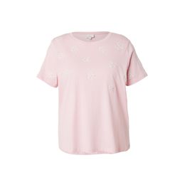 Only Carmakoma T-Shirt 'CARDANIELLE' Damen Gr&ouml;&szlig;e XXXL/4XL rosa / wei&szlig;
