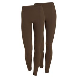 Yenita Leggings Damen Gr&ouml;&szlig;e S/M dunkelbraun