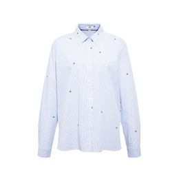 Mavi Bluse Damen Gr&ouml;&szlig;e M hellblau / wei&szlig;