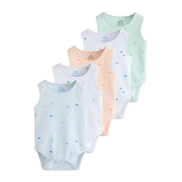 next Strampler Jungen Gr&ouml;&szlig;e 68 hellblau / hellgr&uuml;n / pfirsich / wei&szlig;