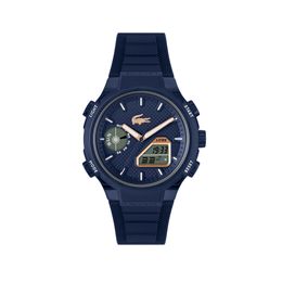 Chronograph Lacoste "LC33", dunkelblau, Armbanduhren, Herren, Chronograph, Quarzuhr, Armbanduhr, Herrenuhr, Silikonarmband, analog, digital, Tag