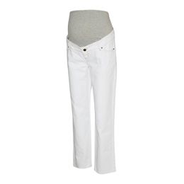 MAMALICIOUS Umstand Jeans 'MLOlli' Damen Gr&ouml;&szlig;e 34 white denim