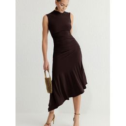 Trendyol Kleid Damen Gr&ouml;&szlig;e 42 schoko Winterkleid