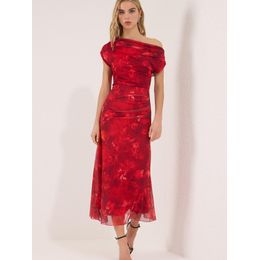 Trendyol Kleid Damen Gr&ouml;&szlig;e 40 rot / hellrot / dunkelrot