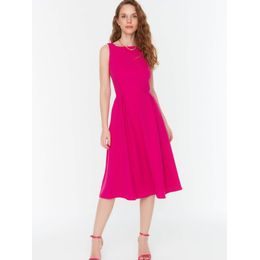 Trendyol Kleid Damen Gr&ouml;&szlig;e 40 fuchsia Winterkleid