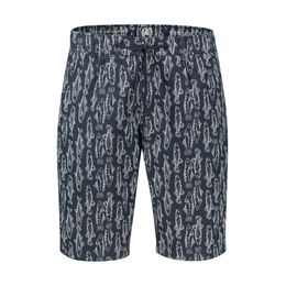 Lerros Leichte Chino-Bermuda mit marinem Print Herren Gr&ouml;&szlig;e 34 nachtblau