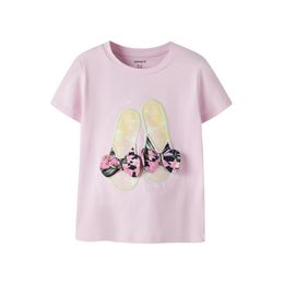 name it T-Shirt 'NMFFOSAZ' M&auml;dchen Gr&ouml;&szlig;e 122/128 pastellgelb / limette / pastellpink / schwarz