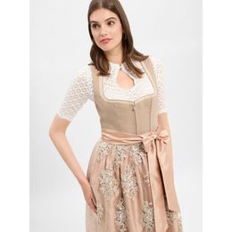 Kr&uuml;ger Dirndl Kr&uuml;ger Madl Kleid Damen Gr&ouml;&szlig;e 46 beige Winterkleid