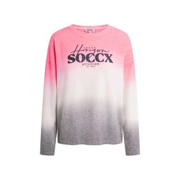 SOCCX Pullover Damen Gr&ouml;&szlig;e XXL blau / grau / hellgrau / rosa