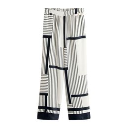 next Hose Damen Gr&ouml;&szlig;e 46 schwarz / offwhite