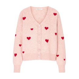 Sassyclassy Oversizestrickjacke Damen Gr&ouml;&szlig;e L rosa