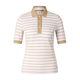 Bogner Poloshirt 'Wendy' Damen Gr&ouml;&szlig;e XXXL hellbraun / wei&szlig;