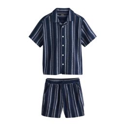 next Set Jungen Gr&ouml;&szlig;e 146 navy / hellblau / grau