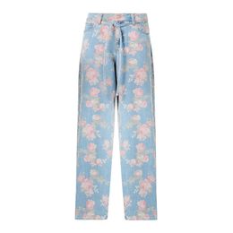 Only Jeans 'ONLGIANNA' Damen Gr&ouml;&szlig;e 28 blue denim / hellgrau / pink / rosa