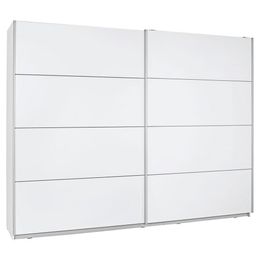 Mid.you Schwebet&uuml;renschrank Forte Lyon, Wei&szlig;, Metall, 5 F&auml;cher, 3 Schublade(n) Schubladen, 270x210x61 cm, Schlafzimmer, Kleiderschr&auml;nke, Schwebet&uuml;renschr&auml;nke