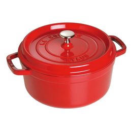 Staub Schmortopf Staub LA Cocotte, Rot, Metall, 3,8 L, backofengeeignet,backofengeeignet, Kochen, T&ouml;pfe, Schmort&ouml;pfe