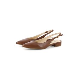 Evita FRANCA women's sling pumps - smooth leather cognac - 37