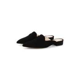 Evita FRANCA Damen Pantolette - Velours Schwarz - 39