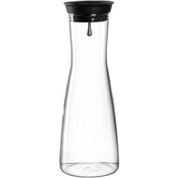 Leonardo Wasserkaraffe &raquo;CIAO&laquo; 1000 ml transparent Borosilikatglas, Edelstahl, Silikon