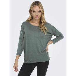 Only Damen Only 3/4-Arm-Shirt &raquo;ONLELCOS 4/5 SOLID TOP&laquo; gr&uuml;n XS