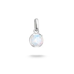 Thomas Sabo Damen Thomas Sabo Charm-Einh&auml;nger &raquo;Birthstone/Geburtsstein Charm - Connect&laquo; mit Zirkonia (synth.) oder Glas-Keramik Stein oder T&uuml;rkis-