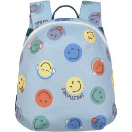 L&auml;ssig L&auml;ssig Damen L&Auml;SSIG Kinderrucksack &raquo;Tiny Backpack SmileyWorld blue&laquo;