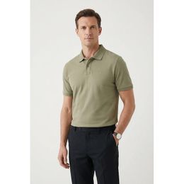 Fynch-Hatton Herren Fynch-Hatton Poloshirt regular fit Passform, 2-Knopf-Kragen, aus reiner Baumwolle S
