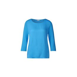 Street One Langarmshirt in splash blue | Gr.: 38