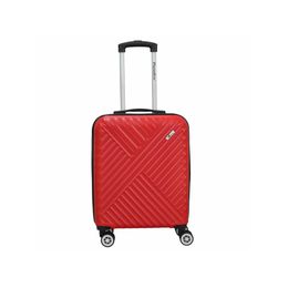 Paradise by CHECK.IN Kingston - 4-Rollen-Kabinentrolley 55 cm (lila) in rot | Gr.: onesize