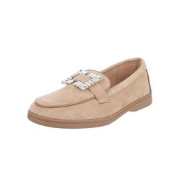 Ital-Design Halbschuh in Hellbraun | Gr.: 37