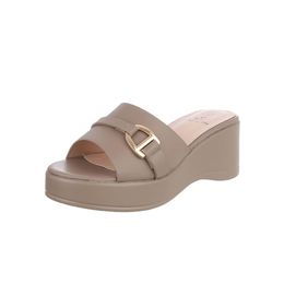 Ital-Design Sandale & Sandalette in Hellbraun | Gr.: 38