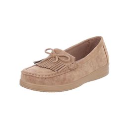 Ital-Design Halbschuh in Hellbraun | Gr.: 40