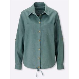 Sieh an! Cord-Bluse in jade | Gr.: 42