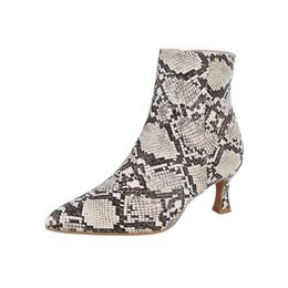 Ital-Design High Heel in Beige und Grau | Gr.: 41