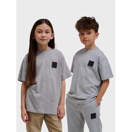 Hummel T-Shirt Hmlclean Kinder in GREY MELANGE | Gr.: 140