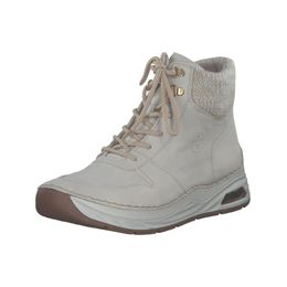Rieker Schn&uuml;rstiefel in crema/offwhite-metallic | Gr.: 42