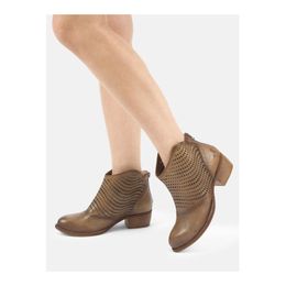 Felmini Wide Fit Stiefelette in Braun | Gr.: 42
