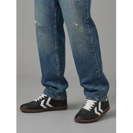 Hummel Schn&uuml;rsenkel Sneaker Super Match Lebensstil Erwachsene in BLACK/WHITE | Gr.: 42