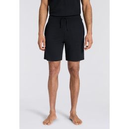 BOSS Herren BOSS Shorts mit elastischem Bund, in Ripp-Qualit&auml;t L, N-Gr