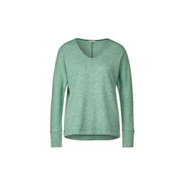 Street One Langarmshirt in fresh spring green melange | Gr.: 38