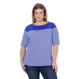 Ulla Popken Shirt in royalblau | Gr.: 62-64