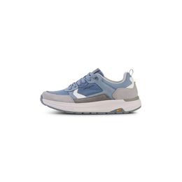 Camel Active Casual Sneaker aus Leder Textil Mix in Hellblau | Gr.: 43