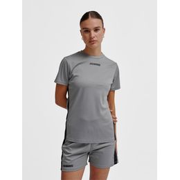 Hummel T-Shirt Hmlmulti Fu&szlig;ball Damen in SHARKSKIN | Gr.: L